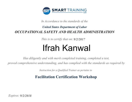 Back safety occupational safety and health administration ifrah kanwal ...