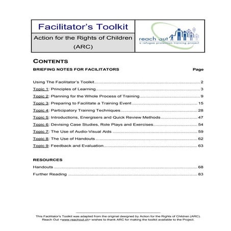 Facilitator toolkit | PDF