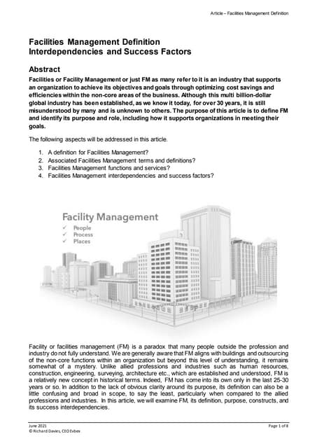 Facility management | PPT