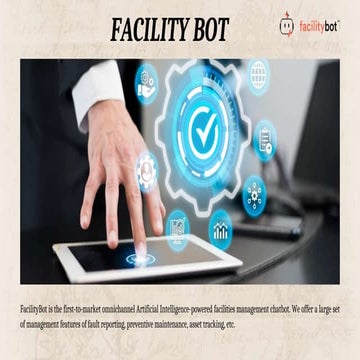 Facilities Management Software Facility Bot Pptx