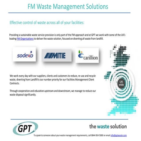 Waste management solutions - Pilkington case study | PPTX