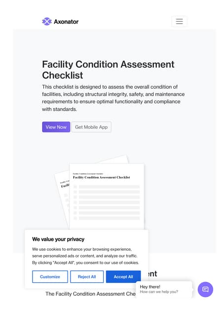 Move In Checklist Using eAuditor Audits & Inspections | PDF