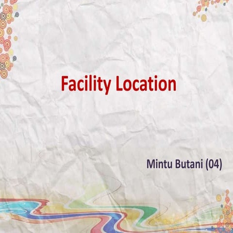 Facility location | PPT