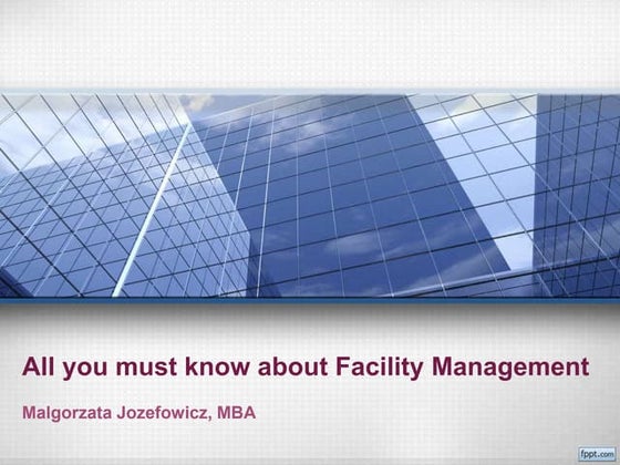 Facility Management | PPT