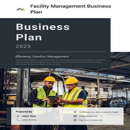 Facility Management Business Plan Example | PDF