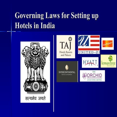Facility planning laws-and-rules-hotel-industry | PPT