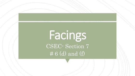 Openings in garments-CSEC Section 7 | PPT