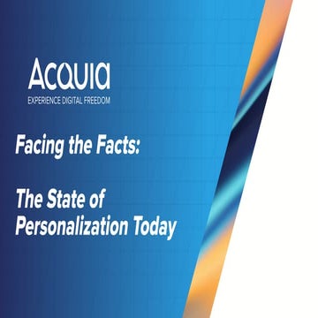 Facing the Facts: The State of Personalization Today | PPT