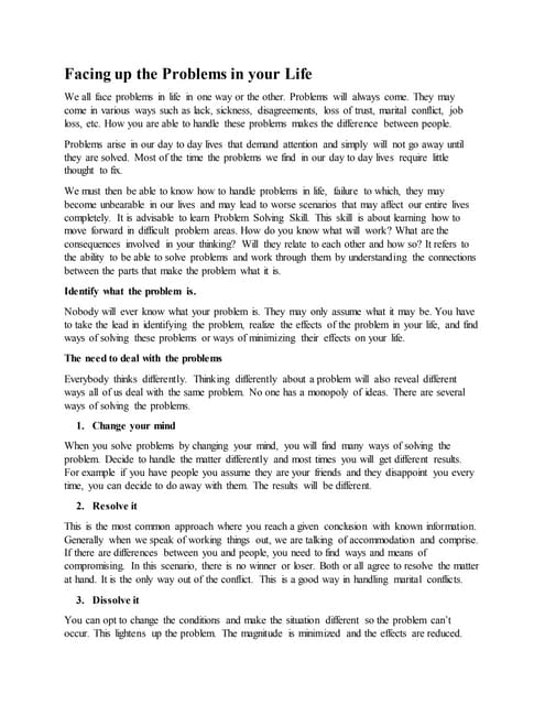 Problem solving | PDF