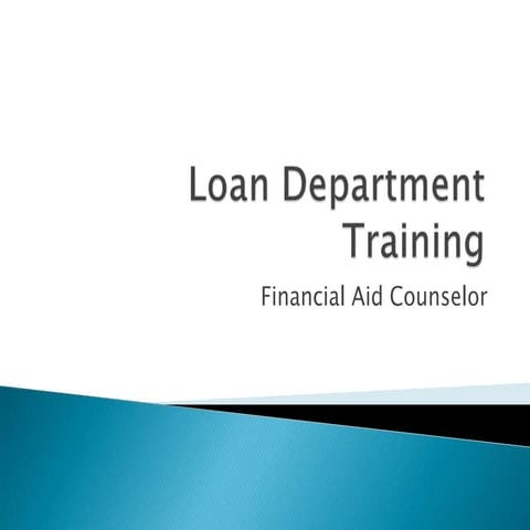 Loan Department Overview | PPTX