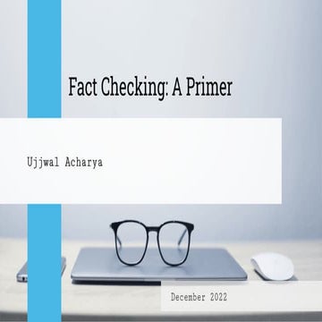 Fact-Checking A Primer | PPT