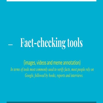 Fact Checking Tools Dhn Training Pptx South Sudan Ppt