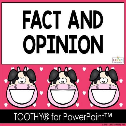 Fact and Opinion PowerPoint on the student | PPT