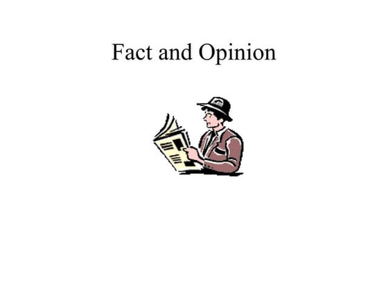Fact or opinion | PPT