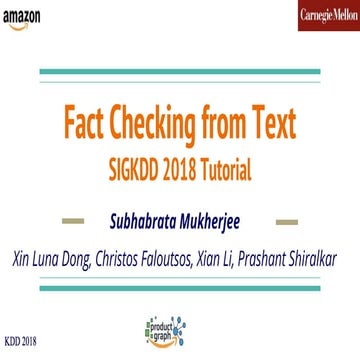 Fact Checking from Text | PDF