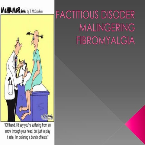 Factitious disoder ppt | PPTX