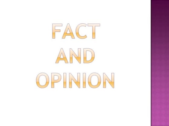 Fact and opinion_ppt | PPT | Pets