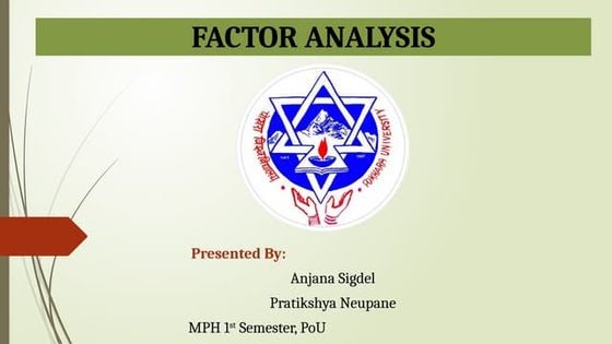 Factor Analysis Part-I by Vikramjit Singh | PDF