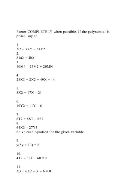 Factoring Perfect Square Trinomial | PPT