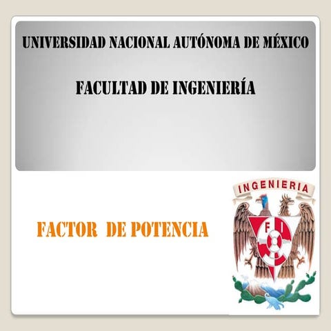 Factor de potencia | PPTX