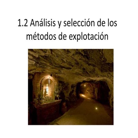 Gophering and Glory Hole Underground Mining | PPT