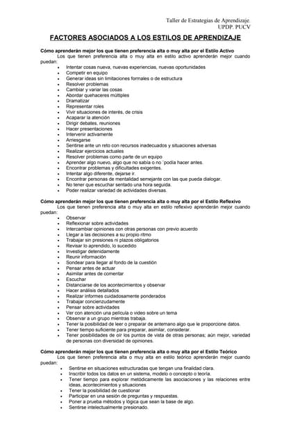 ESTILOS DE APRENDIZAJE, MODELO DE DAVID KOLB | PPT