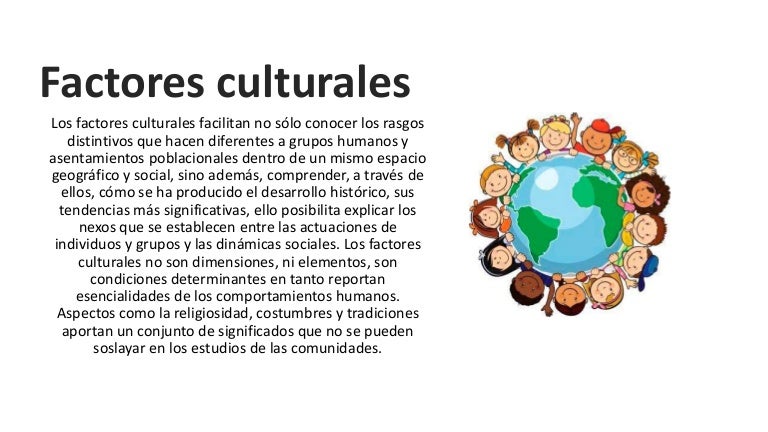 Factores culturales