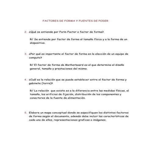 Factor de Forma | DOCX