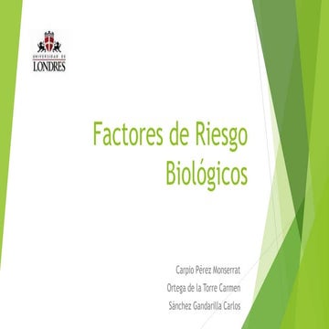 Factores de riesgo biologicos (1) | PDF
