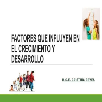 Factores Que Influyen En El Crecimiento Y Desarrollo Pptx