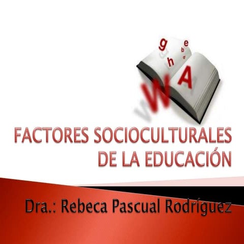 Factores socioculturales | PPTX