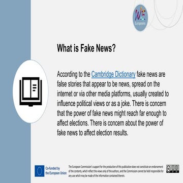 Fact or fake.pptx | Social Networking | Internet
