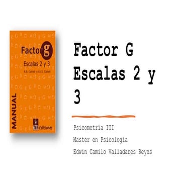 Factor G- presentacion (1).pdf COMPLETAS | PDF