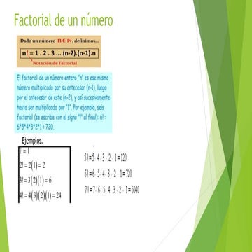 Factorial de un número | PPTX