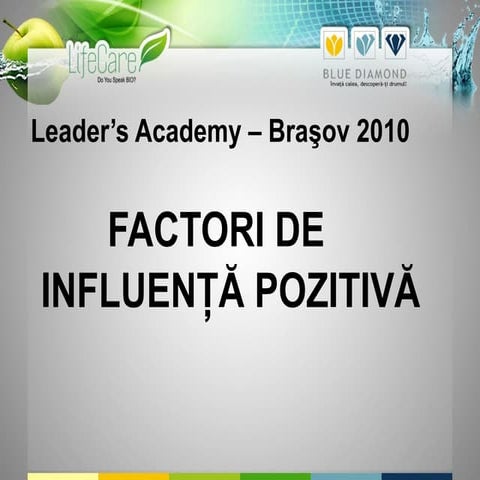 Factori de influenta pozitiva.ppsx - fii fericit | PPSX