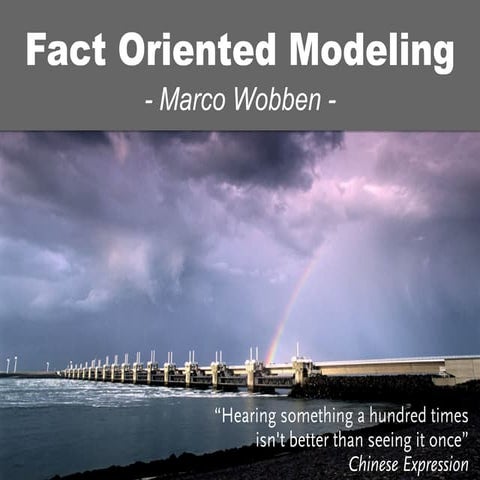 Fact Oriented Modeling Ppt