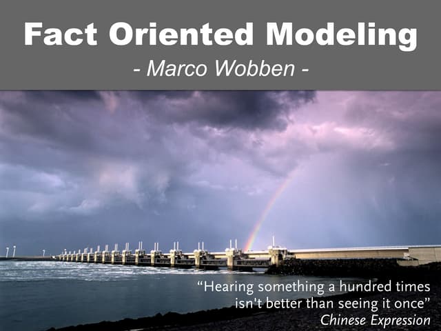 Fact Oriented Modeling Ppt