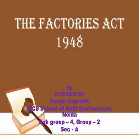Fma 1967 & the regulations | PDF
