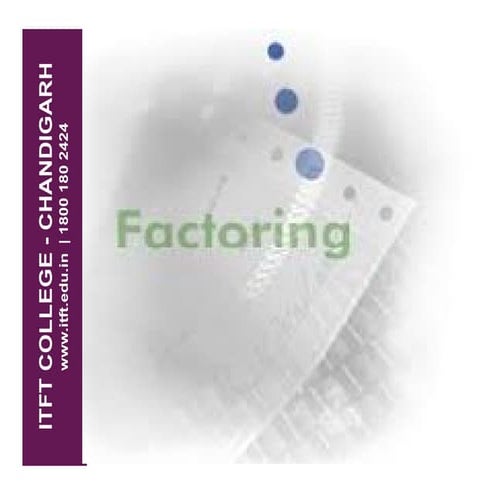 ITFT - Factoring | PPT