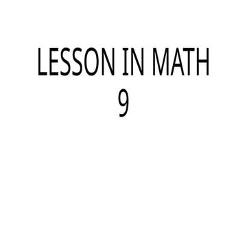 Factoring Lesson For Grade Mathematics Pptx