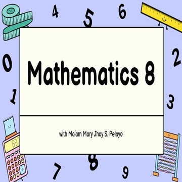 The Factoring Monomial for Grade 8 Students | PPTX