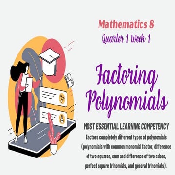 FACTORING POLYNOMIALS.pptxFACTORING POLYNOMIALS.pptx