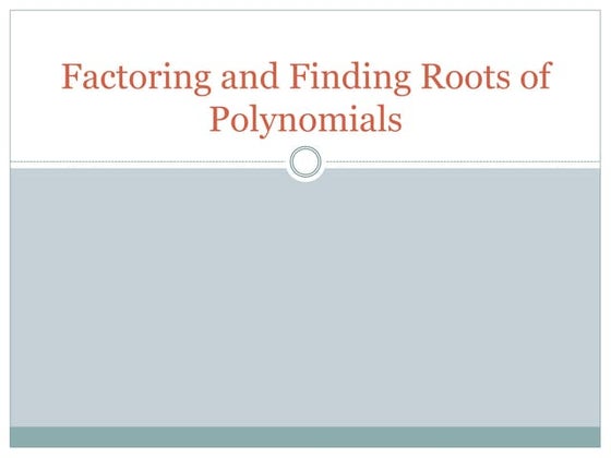 POLYNOMIALS-REVIEW.ppt