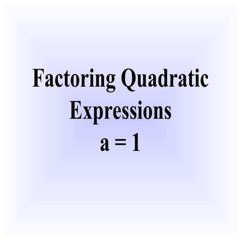 Factoring Trinomials Exercises for Grade 9 | PPT