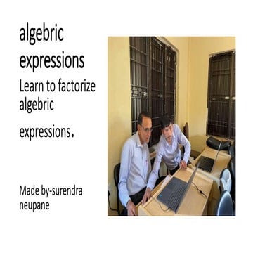 Factorization For Class 8 Pptx