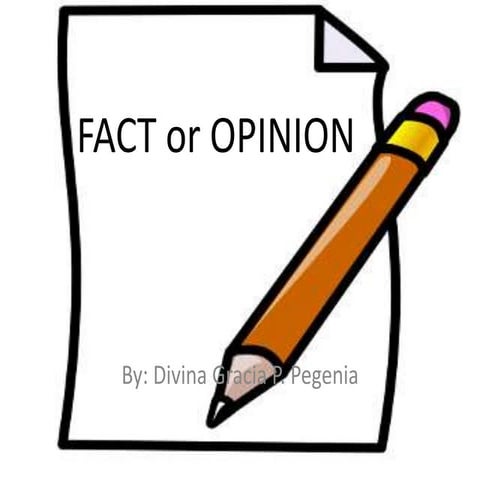 Fact or Opinion | PPTX