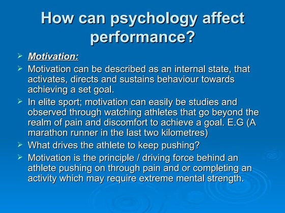 Sports psychology | PPTX | Sports
