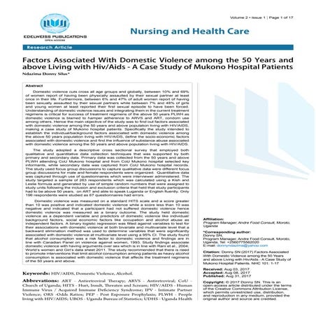 Factors associated-domestic-violence-among-50-years-above-living-with ...