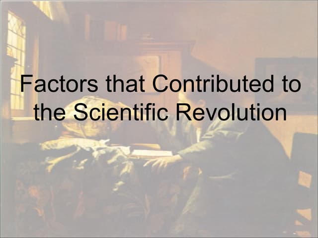 Scientific revolution | PPTX