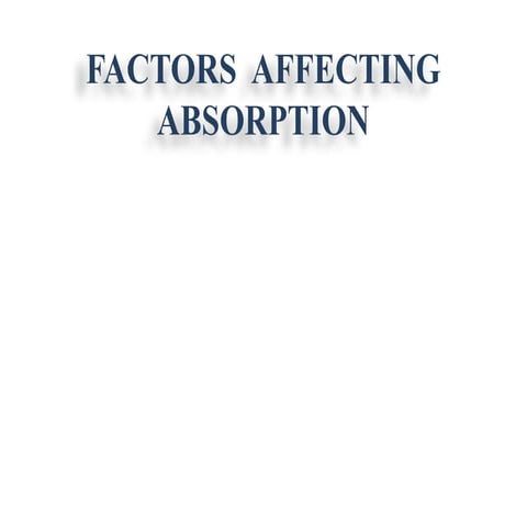 various Factors affecting absorption .pptx